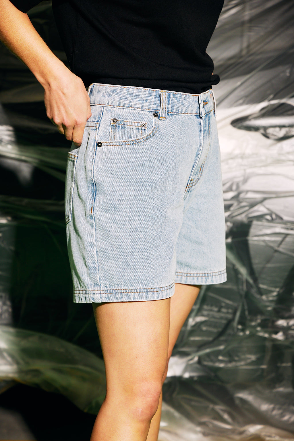 VINTAGE DENIM SHORT LIGHT BLUE – Huffer