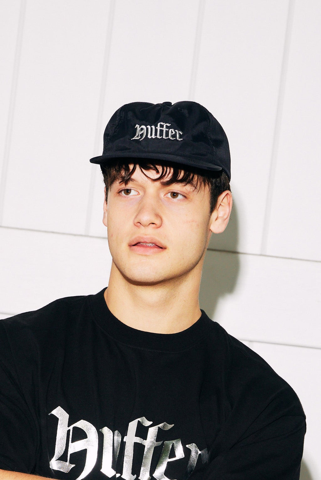 5 PANEL SNAPBACK/LIGHT BEAMS BLACK – Huffer