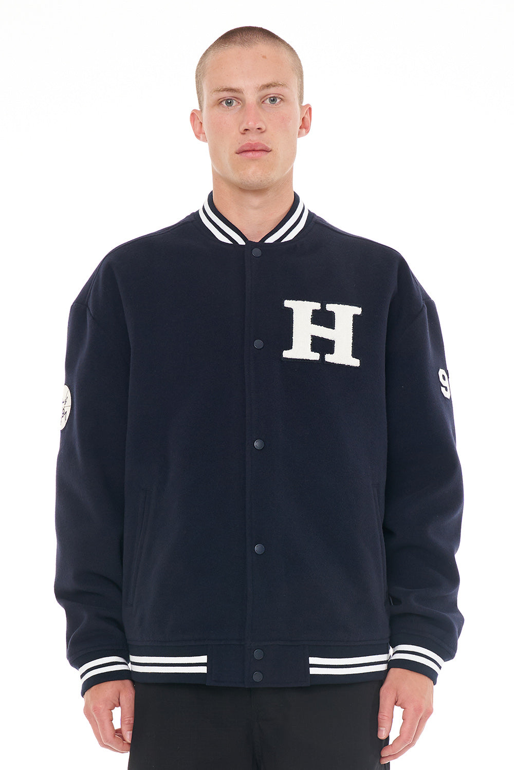 FIELD BOMBER JACKET NAVY – Huffer