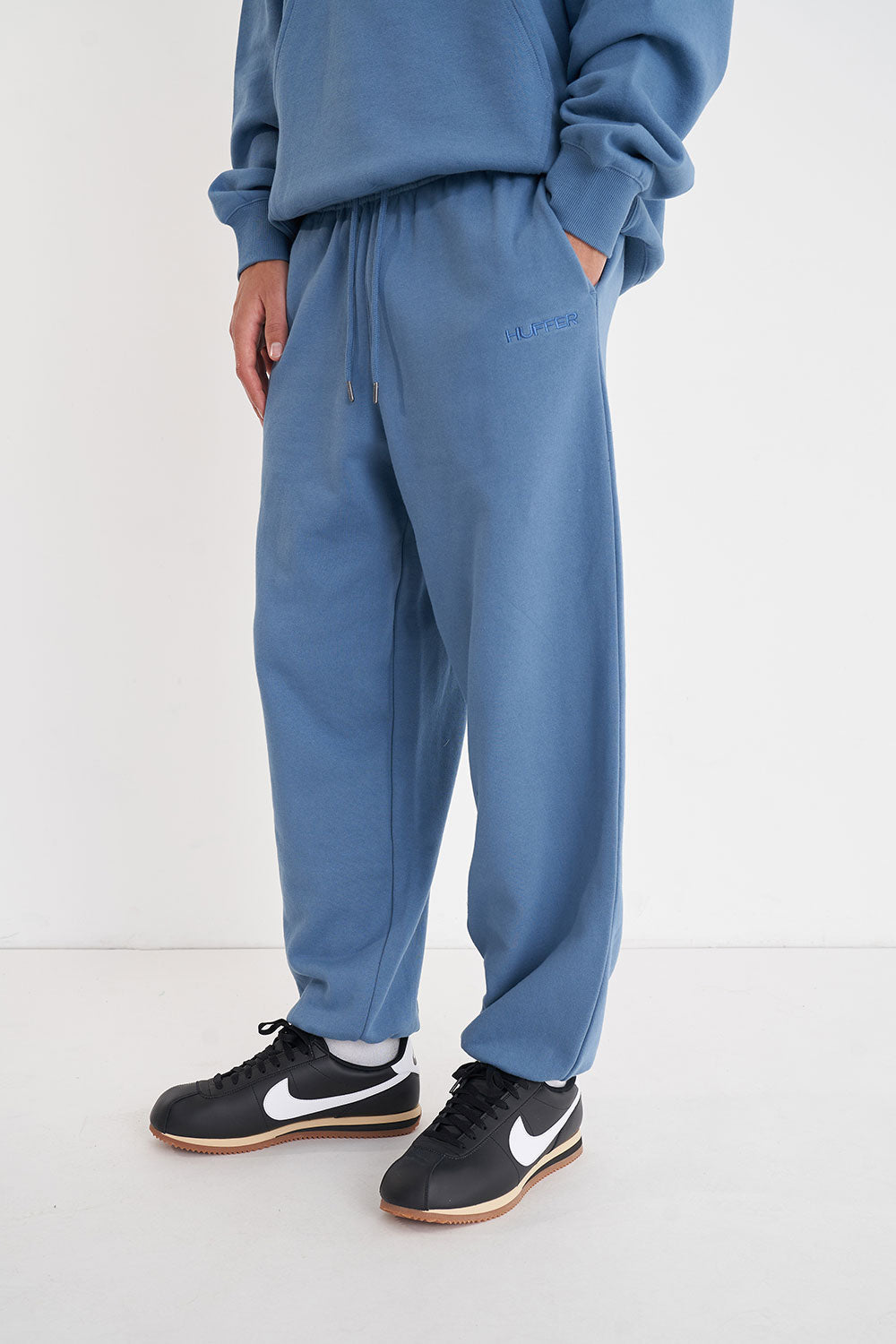 BLOCK TRACKPANT/ELEMENTAL DENIM BLUE – Huffer