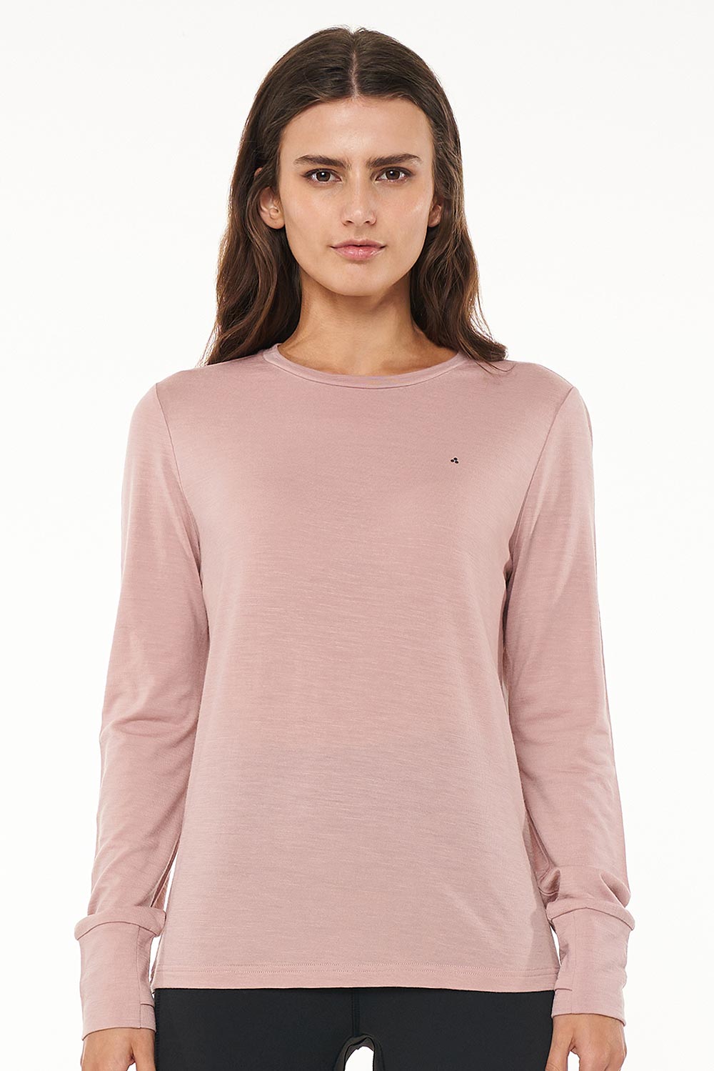 MERINO LS LANEWAY TEE DUSKY PINK – Huffer